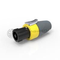 China Professional Speaker Powercon Wire Connectors 40a Panel Audio Signal Female Plug 4 Pin 4Pins Loudspeakers Plastic Connector for sale