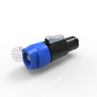 China 4-Pin Female Speaker Connector Glass Reinforced Alloy Nylon Housing with 3P Male for 6-15mm Cable Copper LED Wire Connections for sale