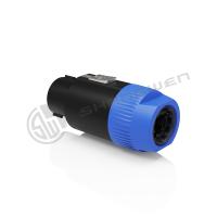 China 8-Pin Female Speaker Polyamide Shell Female Plug 8 Pin Loudspeakers Connector for 8-20mm Cable High Quality Audio Connectors for sale