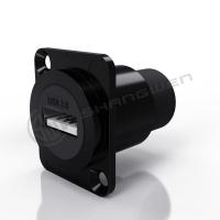China 4 Pin Audio Video & USB Connector Dustproof Indoor Outdoor Copper Contact Material 4P 9P Alloy for Data Cable for sale