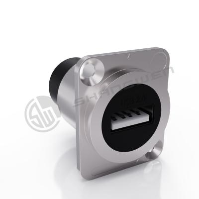 China 4 Pin Audio Video & USB Connector Dustproof Indoor Outdoor Copper Contact Material 4P 9P Alloy for Data Cable for sale