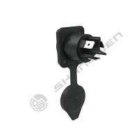China Strong Contact Stability Outdoor Audio Video Power Connection 3 Pin Led Plastic Female Connector for sale
