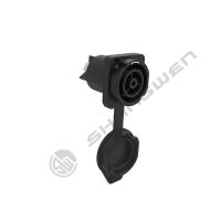 China Strong Contact Stability Outdoor Audio Video Power Connection 3 Pin Led Plastic Female Connector for sale