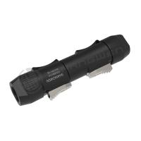 China Outdoor Waterproof IP65 Power Connector Male Female LED Compatible 20A 250V 3P Socket Connector for Power Chassis Black Input for sale