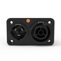 China Ip65 Outdoor Power Female Chassis Connector Triple Core 2-in-1 Electrical Connection Lockable for Secure Wiring for Outdoor for sale