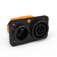 China Ip65 Outdoor Power Female Chassis Connector Triple Core 2-in-1 Electrical Connection Lockable for Secure Wiring for Outdoor for sale