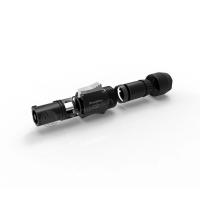 China High Current Capacity 3pin LED Power Cable Triple Black Shell IP65 Outdoor 3 Waterproof Male Connector Plug 20A 250V Made Alloy for sale