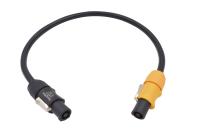 China High Current Capacity 3pin LED Power Cable Triple Black Shell IP65 Outdoor 3 Waterproof Male Connector Plug 20A 250V Made Alloy for sale