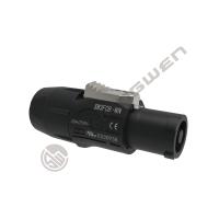 China High Current Capacity 3pin LED Power Cable Triple Black Shell IP65 Outdoor 3 Waterproof Male Connector Plug 20A 250V Made Alloy for sale