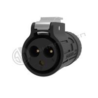 China Black IP65  Powercon Connector 3-Pin Waterproof Outdoor Aviation Plug with Female Socket IP67 Large Current Charge Connector for sale