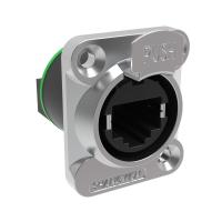 China 8 Pin 90 Degree Signal Tool-Less Cable Mounting 360° Shield 1 Port 8-Pole RJ45 Female Connector Indoor Connector Connectors for sale