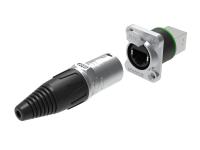 China RJ45 Male Connector Waterproof Aviation Dual Port Circular Signal Panel Cat6 Ethernet Cable Metal Ethernet Accessories RJ45 Plug for sale