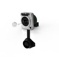 China Outdoor IP65 Waterproof Panel Mount Thread Ethernet Rj45 Female Connector Horn Signal Right Angle Straight  Cat5e Cat PCB RJ45 for sale