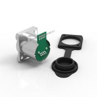 China Ethernet Chassis Connector Plug Ip65 Waterproof Rj45  Panel Mount Connectors Row Type for sale