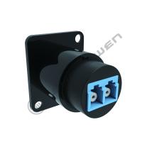 China LC to LC Fiber Optic Panel Mount  D-Type LC Female to Female Coupler Single-Mode Multimode Module Socket for Fiber Optic for sale
