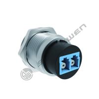China Round LC Female to Female Coupler Single-Mode Multimode Module Socket USB Fiber Optic Panel Mount LC for sale
