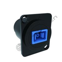 China SC Fiber Optic Panel Mount Coupler Embedded Threaded Fixed Mount Adapter SC Female to Female Coupler Single Mode Network for sale