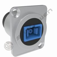 China D-Size Silver SC Fiber Optic Panel Mount Coupler Fixed Adapter for Single Mode Network Female to Female SC USB Coupler for sale