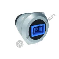 China Silver Single Mode Network Female to Female SC USB Coupler Round SC Fiber Optic Panel Mount Coupler Adapter Zinc Alloy Housing for sale