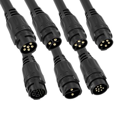 China M19 Series Industrial Outdoor 3+9pin 2pin 3pin 4 Pin 5 Pin 6pin 9pin Male Connector for sale