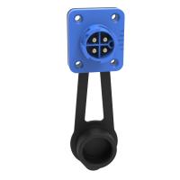 China M19 Series Industrial 4 Pin Female Male Plug Power Connector Push-Pull Self-Locking Waterproof IP68 Front Mount Connectors for sale