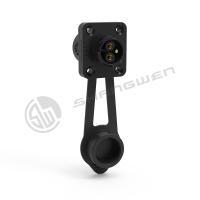 China M19 Series Push-pull Self-locking Black Connection Industrial 3 Pin Female Male Plug Power  Connector for sale