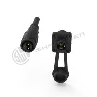 China M19 Series Push-pull Self-locking Black Connection Industrial 3 Pin Female Male Plug Power  Connector for sale
