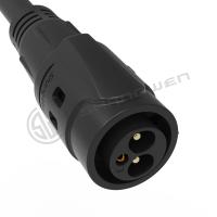 China M19 Series Push-pull Self-locking Black Connection Industrial 3 Pin Female Male Plug Power  Connector for sale