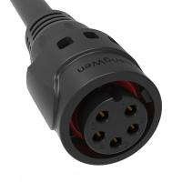 China M19 Series Push-pull Self-locking Connection Industrial 5 Pin Female Male Plug Power  Connector for sale