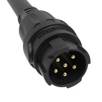 China M19 Series Push-pull Self-locking Connection Industrial 6 Pin Male  Female Plug Power  Connector for sale
