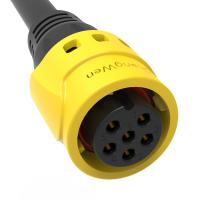 China M19 Series Push-pull Self-locking Connection Industrial 6 Pin Male  Female Plug Power  Connector for sale