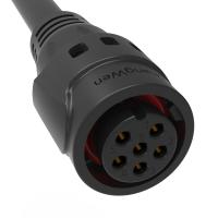 China M19 Series Push-pull Self-locking Connection Industrial 6 Pin Male  Female Plug Power  Connector for sale