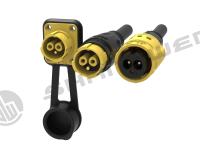 China Power Input Push-pull Self-locking Connection Industrial 3 Pin Self-Locking M19 3 Pin IP67 Male Female Waterproof Connector for sale