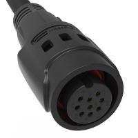 China M19 Series Push-pull Self-locking Black Connection Industrial 9 Pin Female Male Plug  Signal Connector for sale
