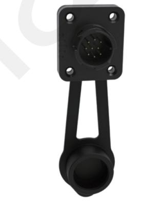 China M19 Series Push-pull Self-locking Black Connection Industrial 9 Pin Female Male Plug  Signal Connector for sale