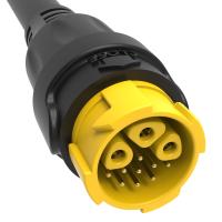 China M19 Series Industrial Power Signal Connector Push-Pull Self-Locking 3+9 Pin Male-Female Bayonet Screw Lock Wire Rear Connector for sale