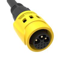 China M19 Series Industrial Power Signal Connector Push-Pull Self-Locking 3+9 Pin Male-Female Bayonet Screw Lock Wire Rear Connector for sale