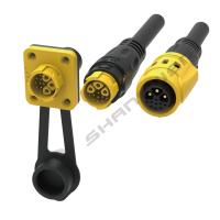 China M19 Series Industrial Power Signal Connector Push-Pull Self-Locking 3+9 Pin Male-Female Bayonet Screw Lock Wire Rear Connector for sale
