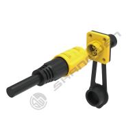 China M19 Series Industrial Power Signal Connector Push-Pull Self-Locking 3+9 Pin Male-Female Bayonet Screw Lock Wire Rear Connector for sale