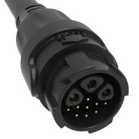China M19 Series Push-pull Self-locking Black Connection Industrial 3+9  Pin Female Male Plug  Power Signal Connector for sale