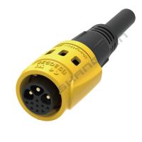 China M19 Series Push-pull Self-locking Black Connection Industrial 3+9  Pin Female Male Plug  Power Signal Connector for sale