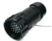China 19-Core Male Female Aviation Plug Gold-Plated Copper Needle Stage Light Signal  Waterproof Plug with Distribution Box for sale