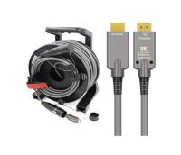 China Optical Fiber HD Link Port Cable Drum Armored 8K TPU Covered  Cable for Audio Video TV HD 2.1 Type a to Type a for sale