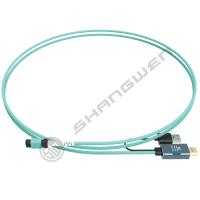 China TPU Armored Jumper LC FC SC ST singlemode Fiber Optic OM3 convert  Detachable 8K Fiber Optic HD data MPO Cable Kit for sale