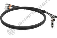 China Multi-Channel 4 Channel 4 Way Cat6 Cat6A FTP Multicore Power Cord Ethercon to RJ45 Ethercon for sale