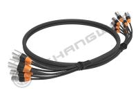 China 8 Channel 8 Way Cat6 UTP Stage Ethernet Extension Cable Waterproof  Cable with Zinc Alloy RJ45 Connector Snake Cable for sale