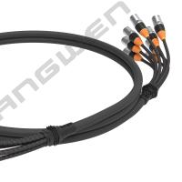 China 8 Channel 8 Way Cat6 UTP Stage Ethernet Extension Cable Waterproof  Cable with Zinc Alloy RJ45 Connector Snake Cable for sale