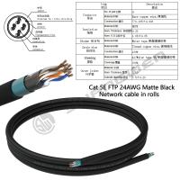 China CAT5E FTP Internet Cable RJ45 Cat5e 24AWG FTP 4pair Copper CE UL Multiple Twist Soft CAT5e Outdoor COPPER Ethernet Cable Reel for sale
