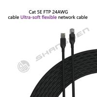 China CAT5E FTP Internet Cable RJ45 Cat5e 24AWG FTP 4pair Copper CE UL Multiple Twist Soft CAT5e Outdoor COPPER Ethernet Cable Reel for sale