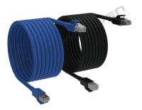 China Blue Rj45 CAT6A 24AWG SFTP Soft Network Cable 100% Oxygen-Free Copper 4-Pair Multiple Copper Twist UL CE 305M Soft Cat6a Cable for sale